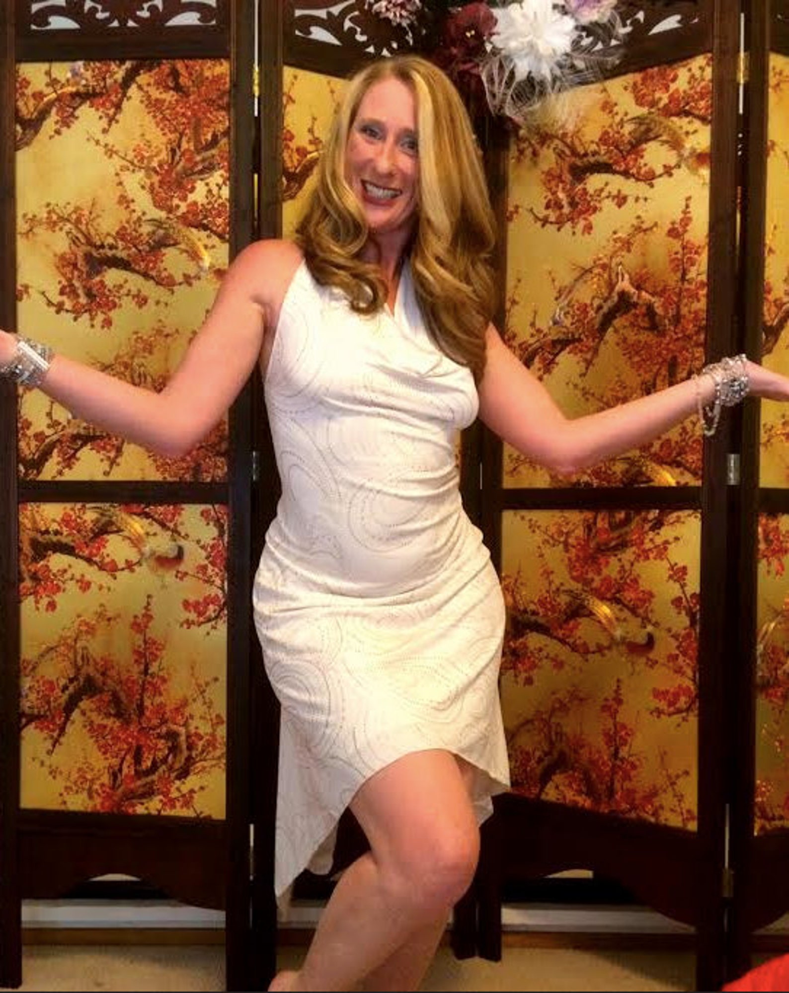 Veluna Tango Dress Gold Swirls - Etsy