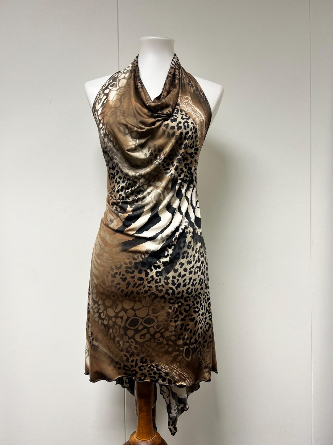 Halter Dress - Leopard - Etsy