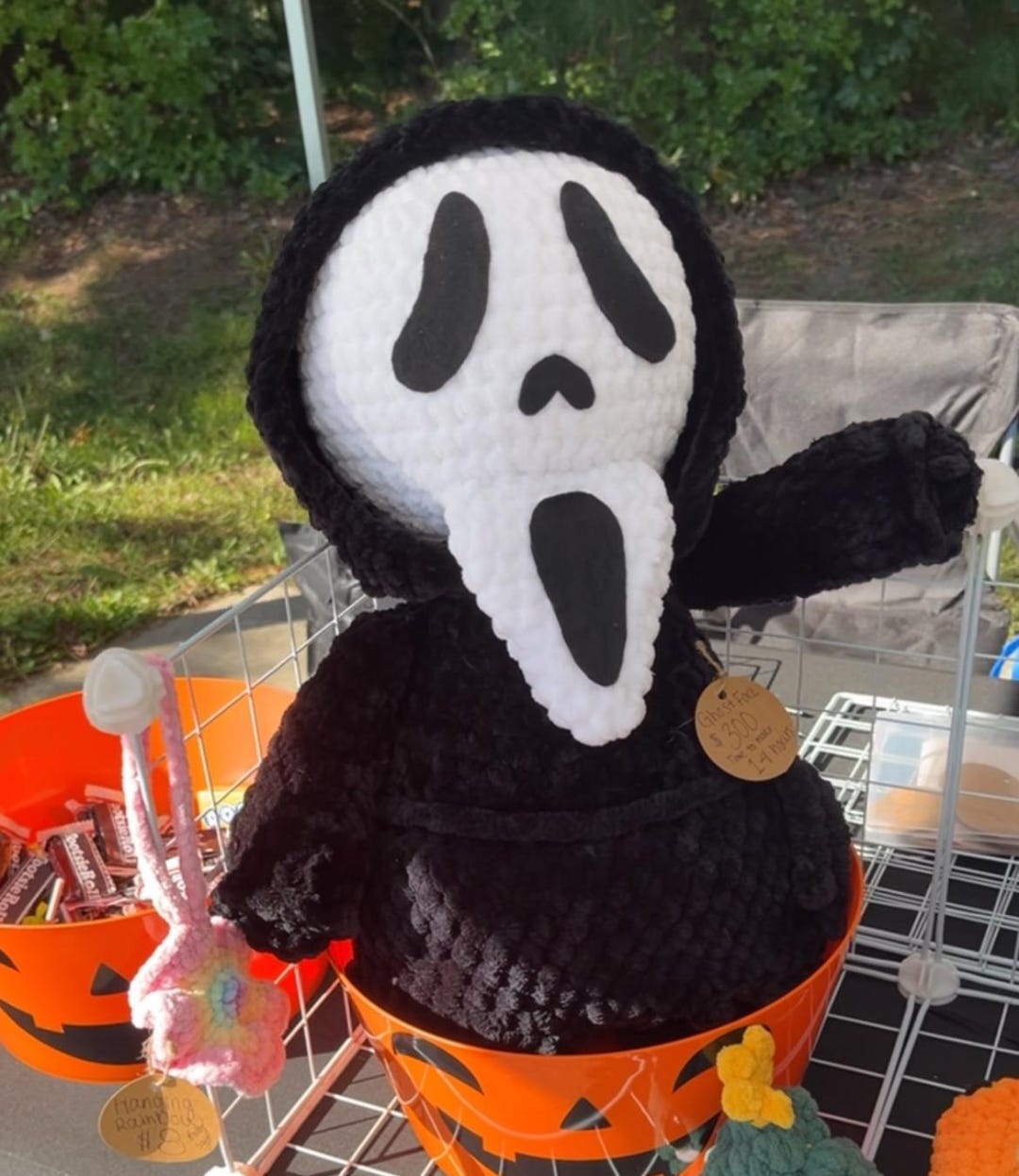 Jumbo Ghost Face Crochet Plushie - Etsy Canada
