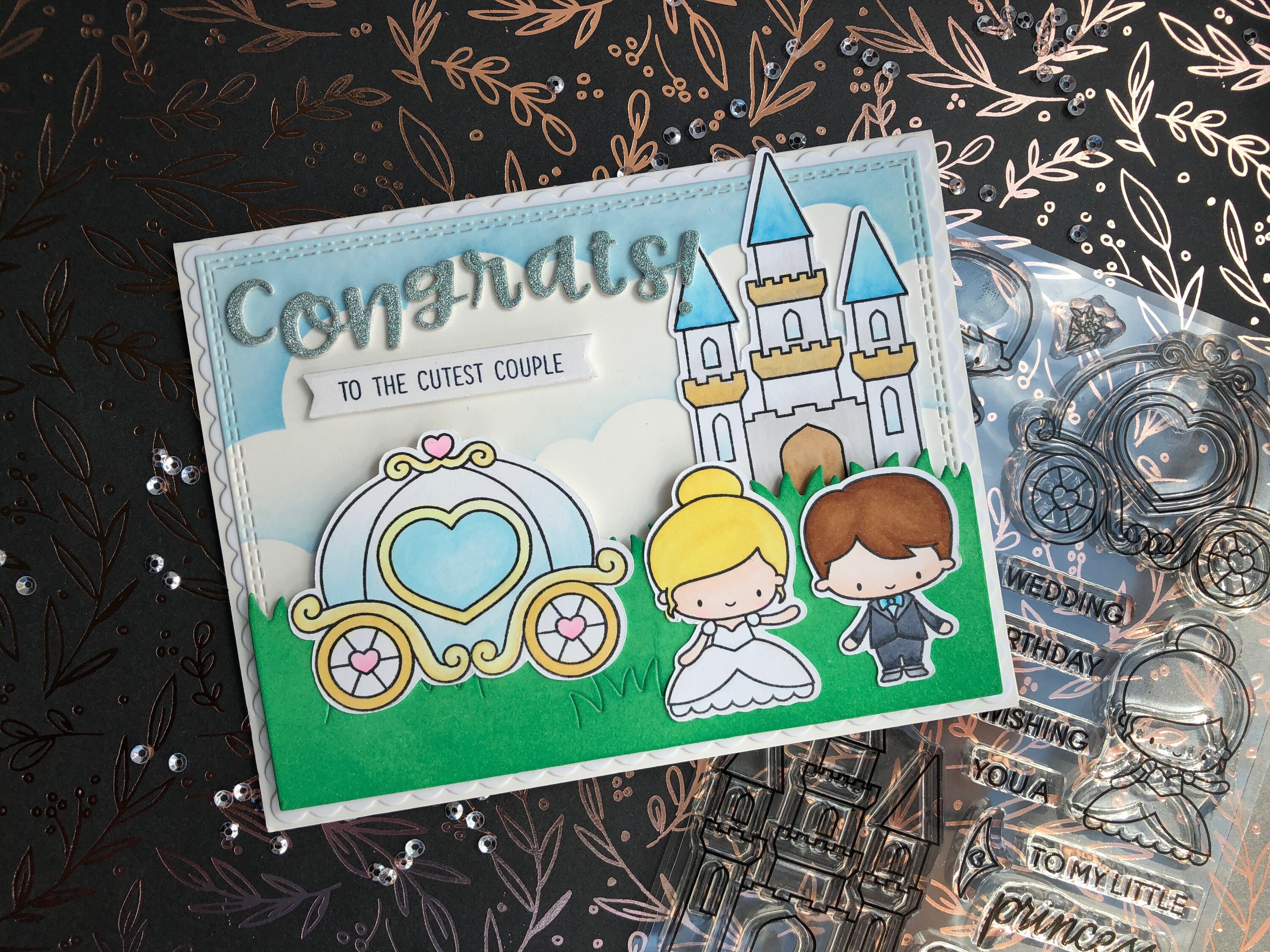 Handmade Fairy Tale Wedding Card - Etsy Ireland