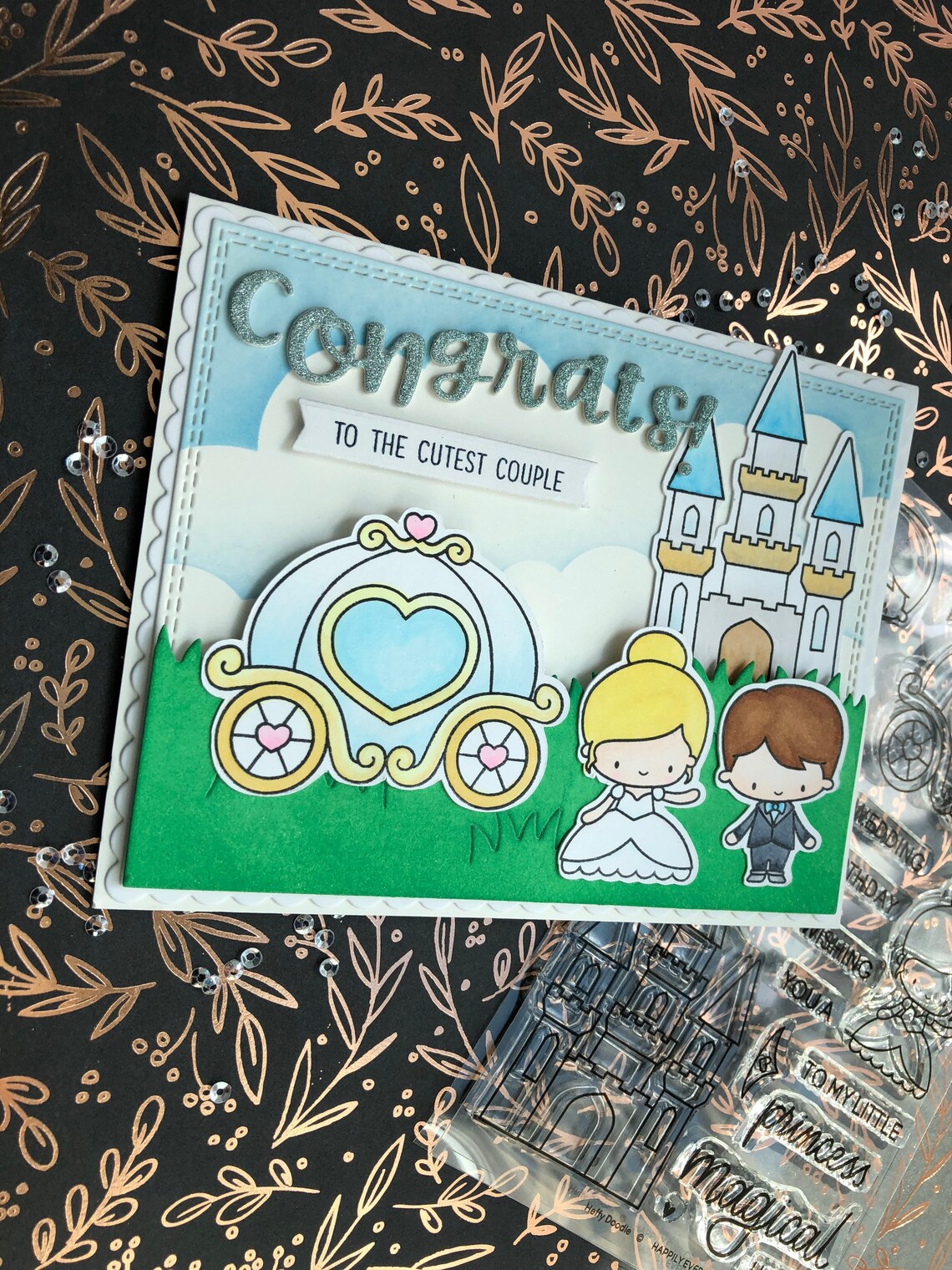 Handmade Fairy Tale Wedding Card - Etsy Ireland