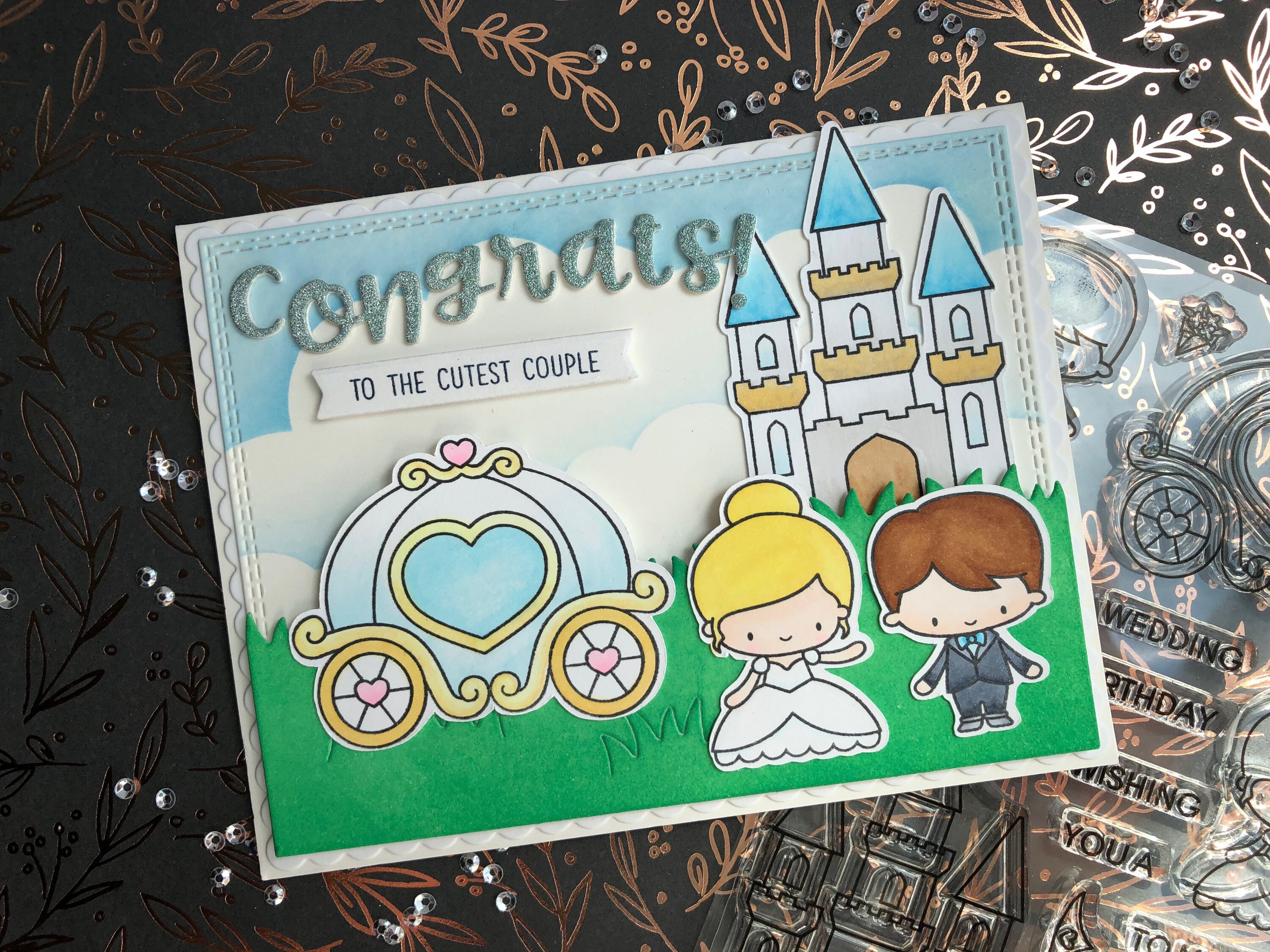 Handmade Fairy Tale Wedding Card - Etsy Ireland