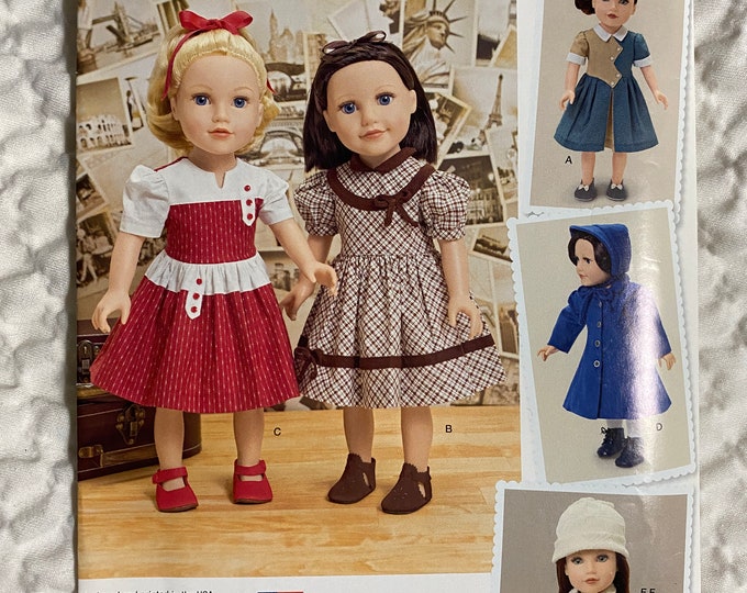 RARE Simplicity S0440, Keepers Dolly Duds, 18in Doll Pattern, 1940-50s ...