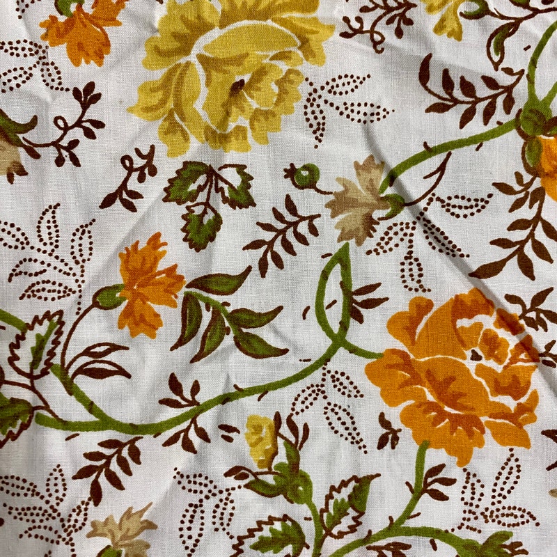 Vintage Floral Sheet - Etsy