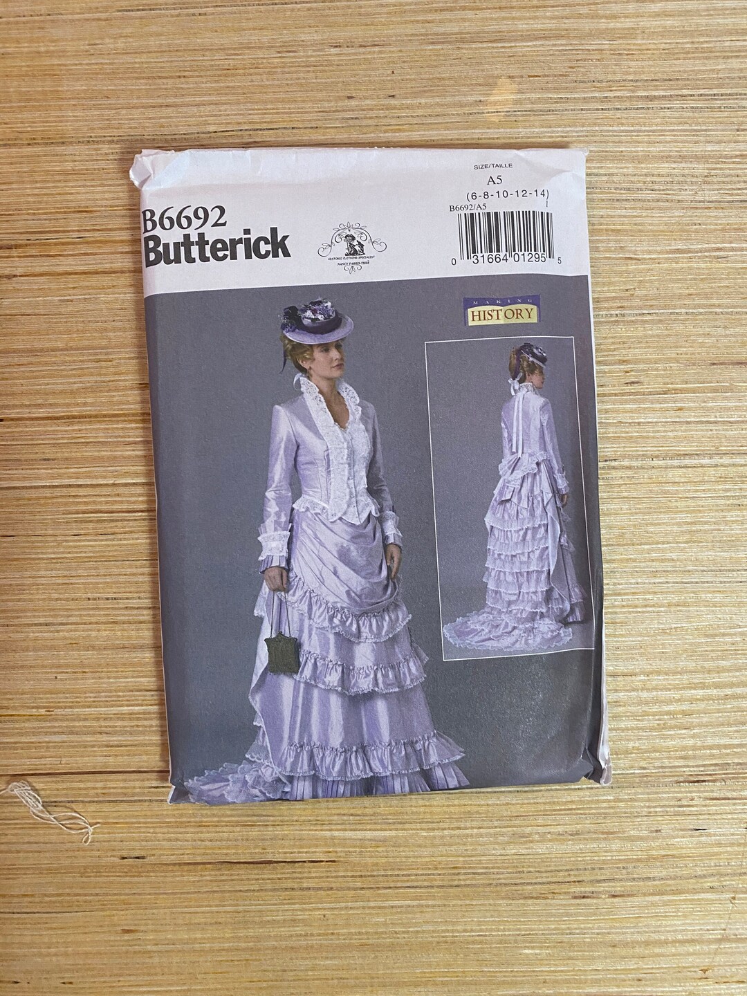 Butterick 6692, Making History Dress Pattern, Size A5 (6-14), 1980s ...
