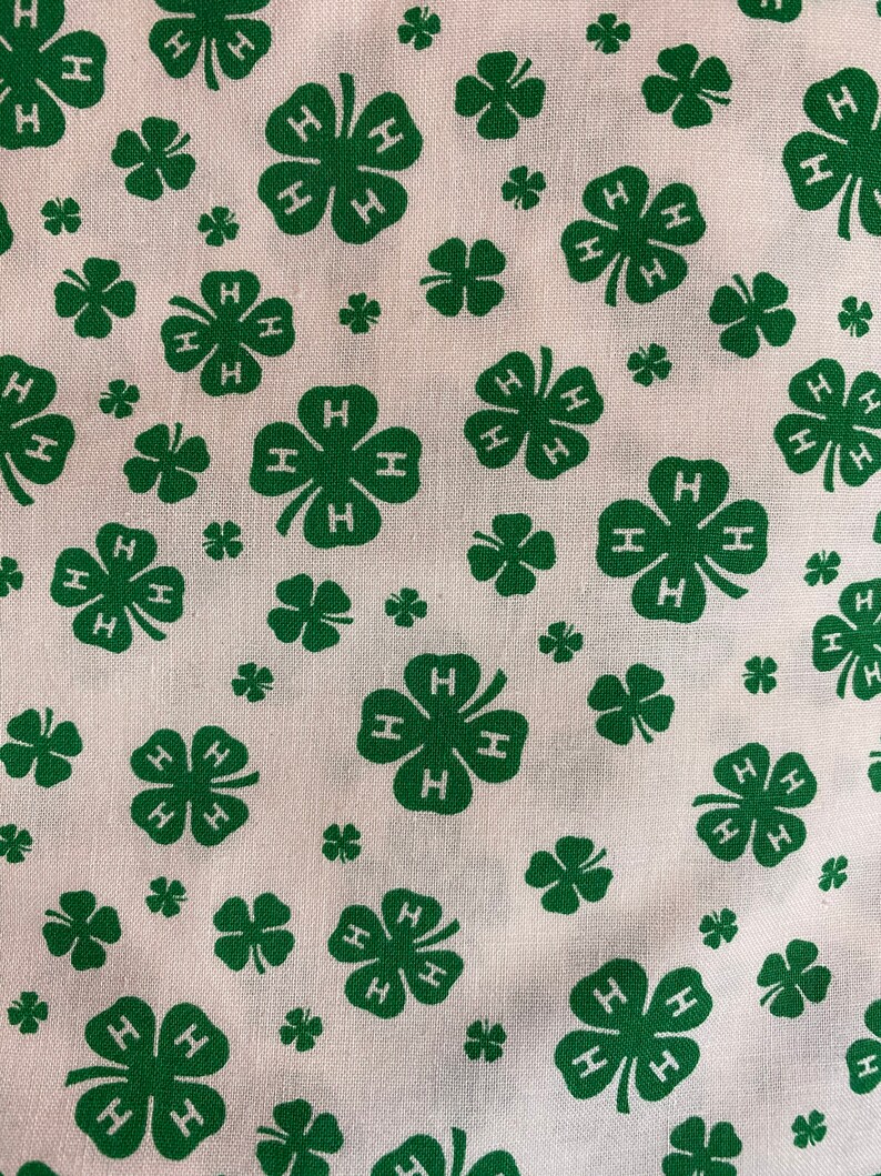 RAREVintage 4H Fabric 2000 Spring Industries White With | Etsy