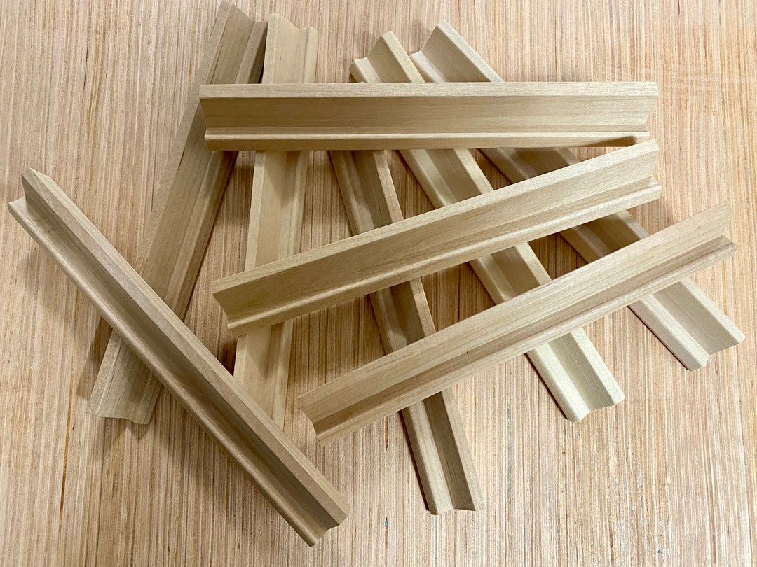 Scrabble Wooden Tile Racks, Angled Front Edge Tile Holders, Set of 4 ...