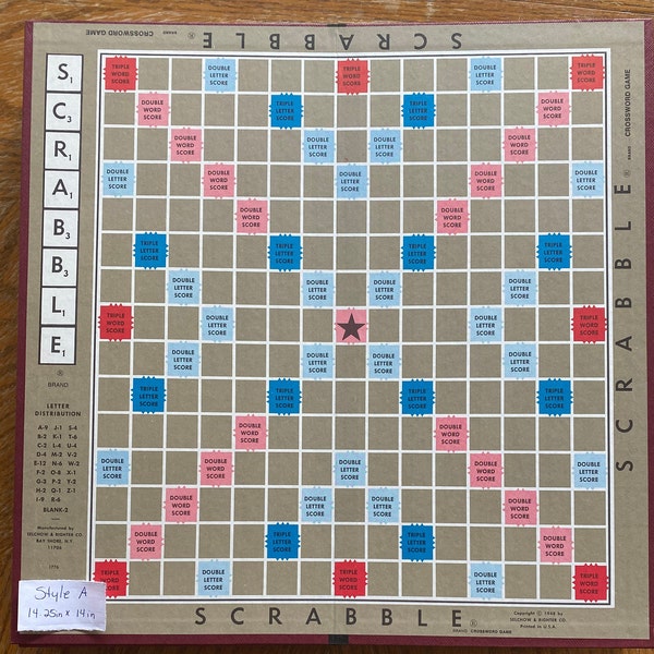 Scrabble Board - Etsy
