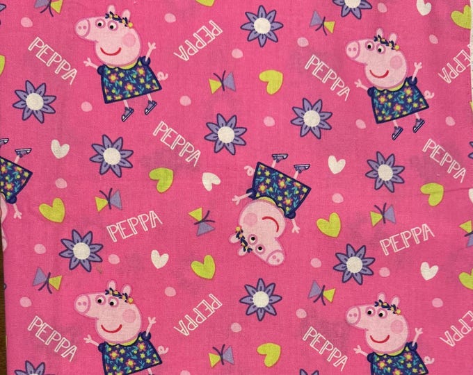 Vintage peppa Pig Toss Fabric, Ashley Baker Designs, 2016 Springs ...