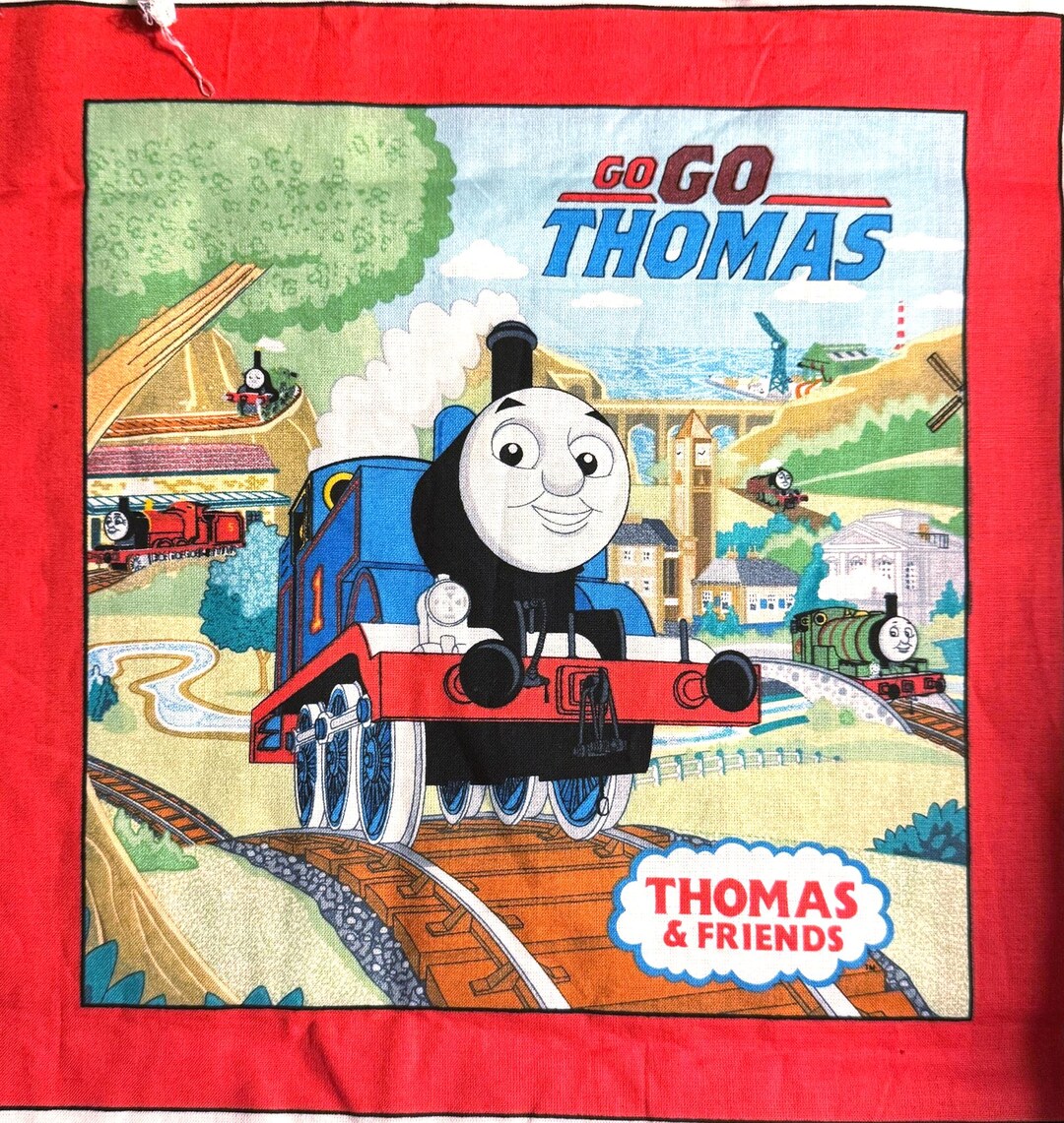 Go, Go Thomas Fabric Book Fabric, Vip/cranston Cotton Full Color Fabric ...