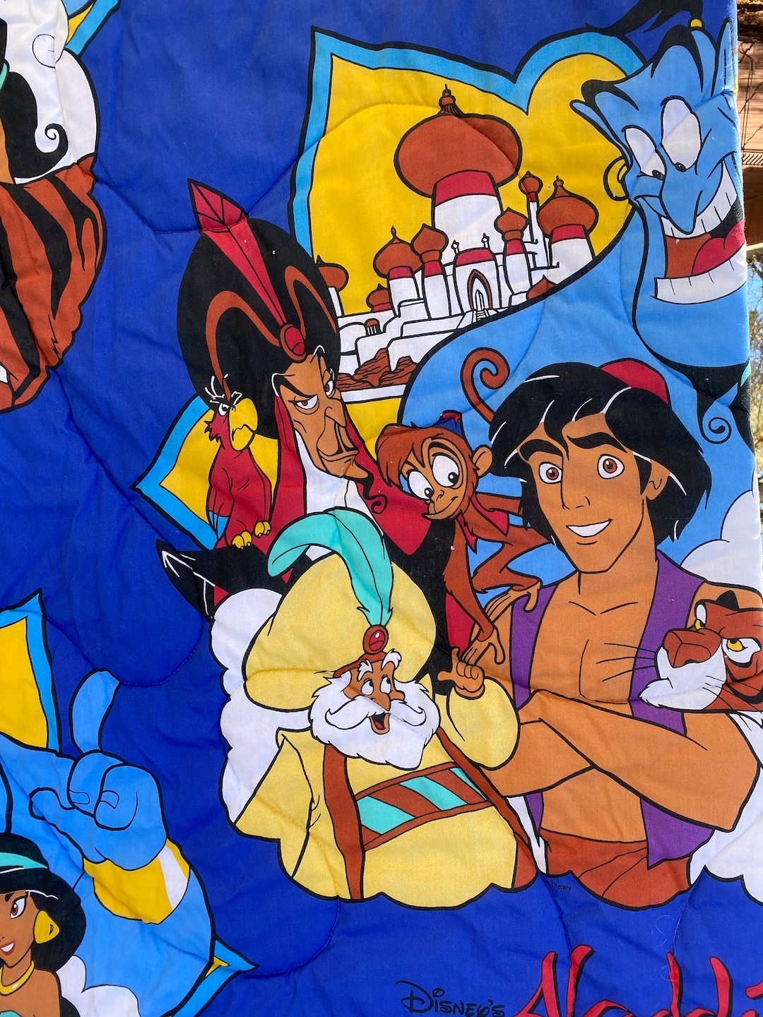 Rarevintage Aladdin Comforter, Twin Size, 1990 Double Sided With ...