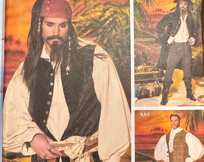 Vintage Simplicity 4923, Pirate Costume, Jack Sparrow, 18th Century Men ...