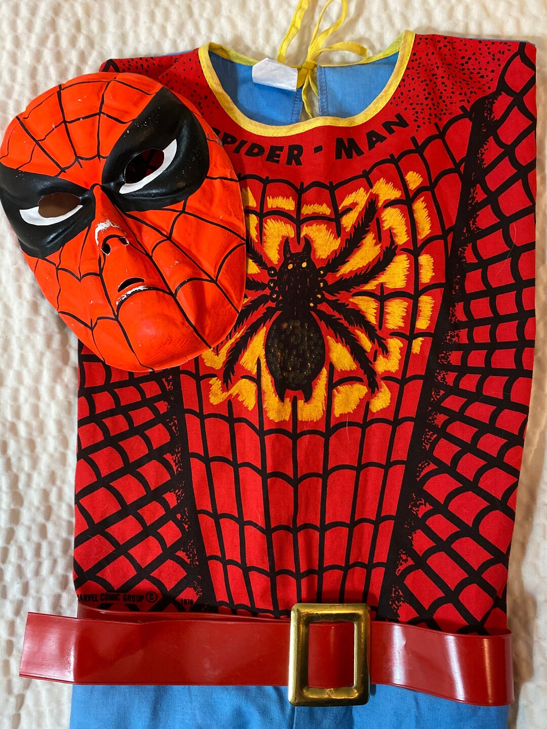 Vintage Ben Cooper Spiderman Sturdy Play Suit, 1975, Size 8-10, in ...