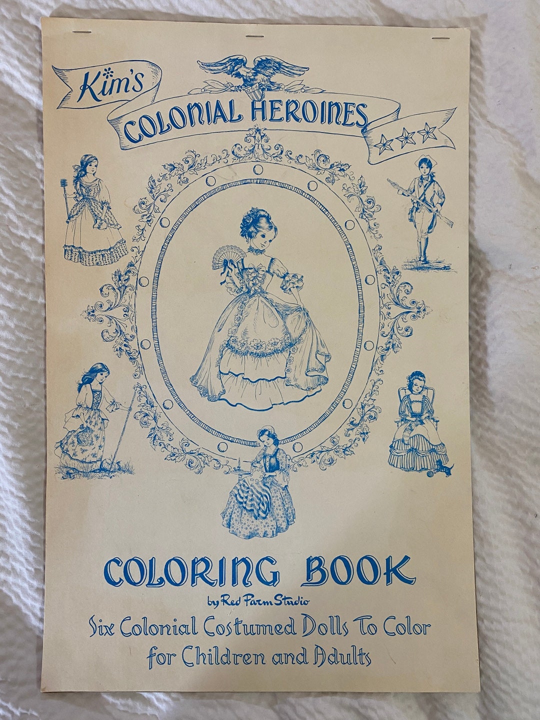 Vintage Kim's Colonial Heroines Coloring Book Extra Large - Etsy