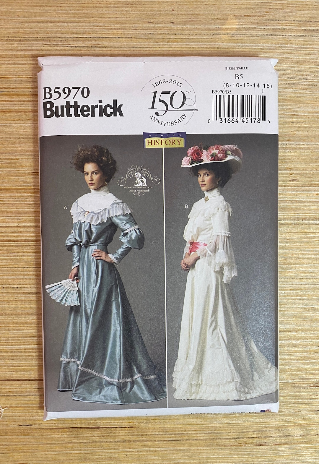 Butterick B5970, Making History Pattern, 1900-1910s Victorian Top and ...