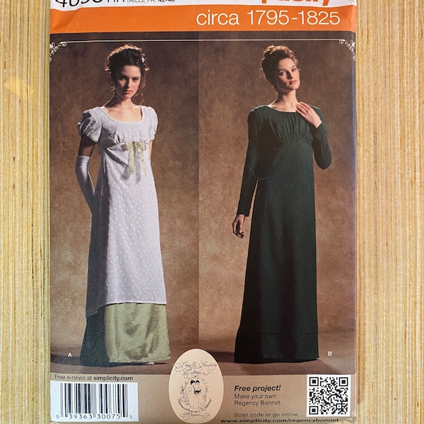 Regency Gown Pattern - Etsy