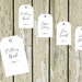 Table Number Cards / Escort Card Tags / Luggage Style Tags / Wedding ...