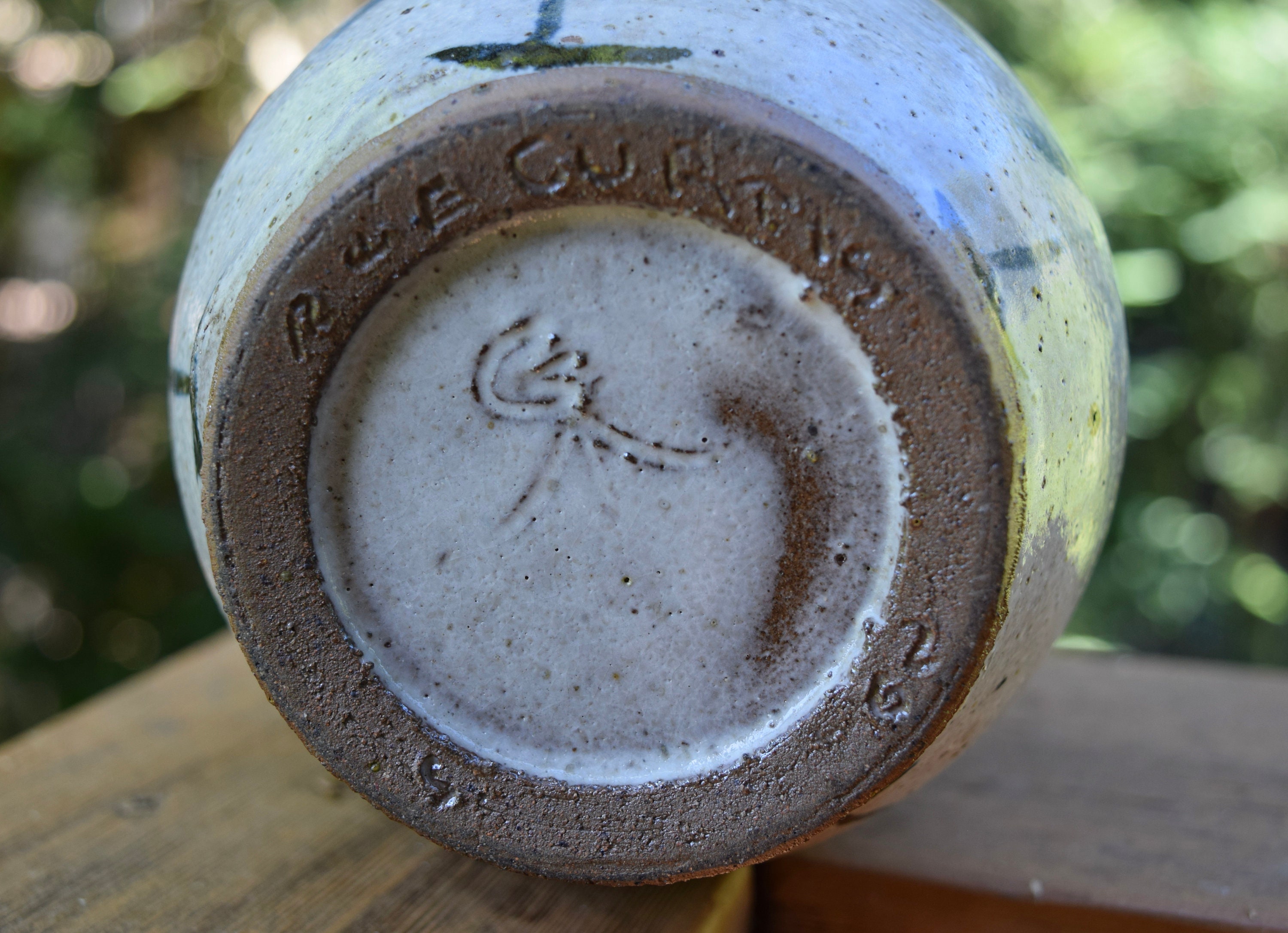 Collectible Mid-century Pottery Vase by Sausalito, CA Artist Ross ...
