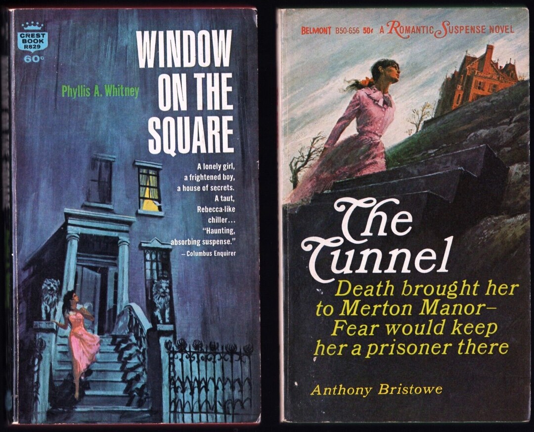 Lot of 2 VINTAGE GOTHICS Anthony Bristowe the TUNNEL Window on the ...