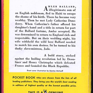 BLACK JADE by Angeline Taylor, Pocket #635, Historical HAITI ~vintage ...