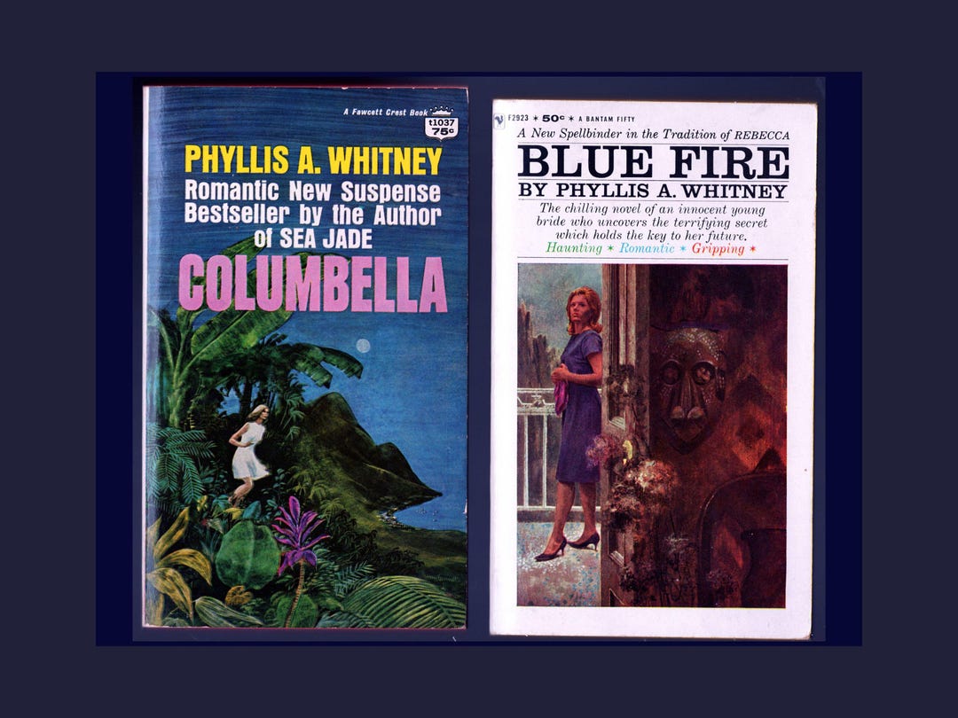 2 Vintage Gothic Romance Books by Phyllis Whitney~ COLUMBELLA + BLUE ...