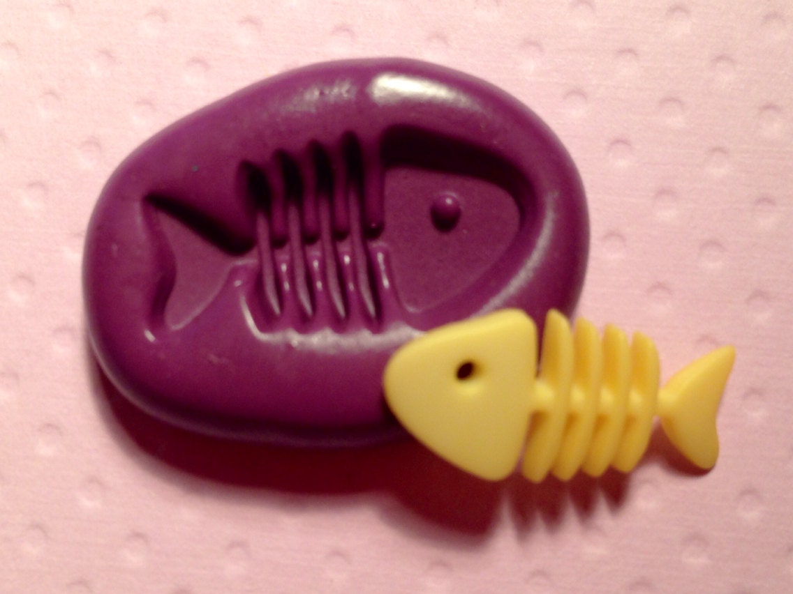 Cat Fish Bones 22mm Flexible Silicone Mold Perfect for - Etsy