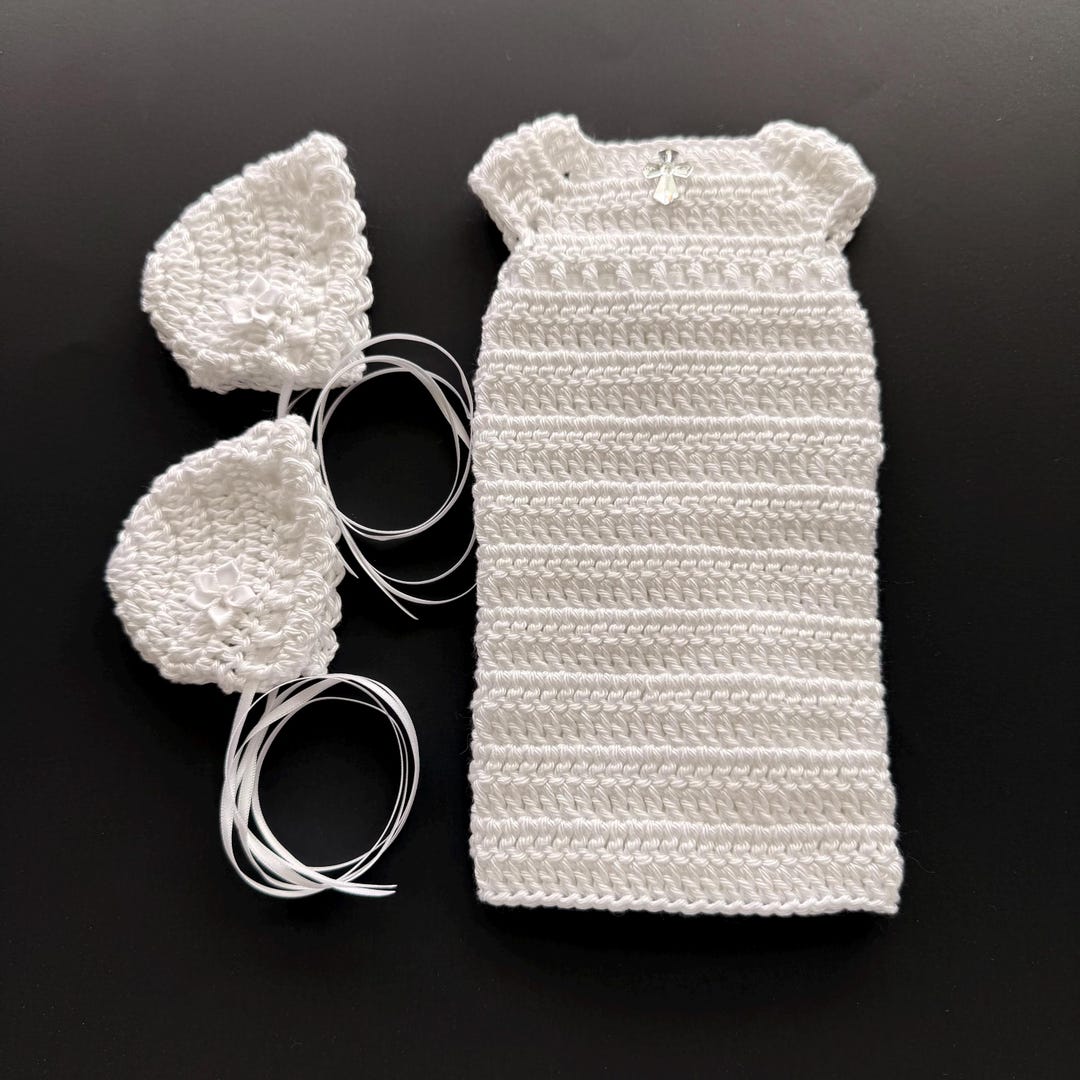 Angel Baby Dress, Crochet Gown, 21-22 Weeks Gestation, Micro Preemie ...