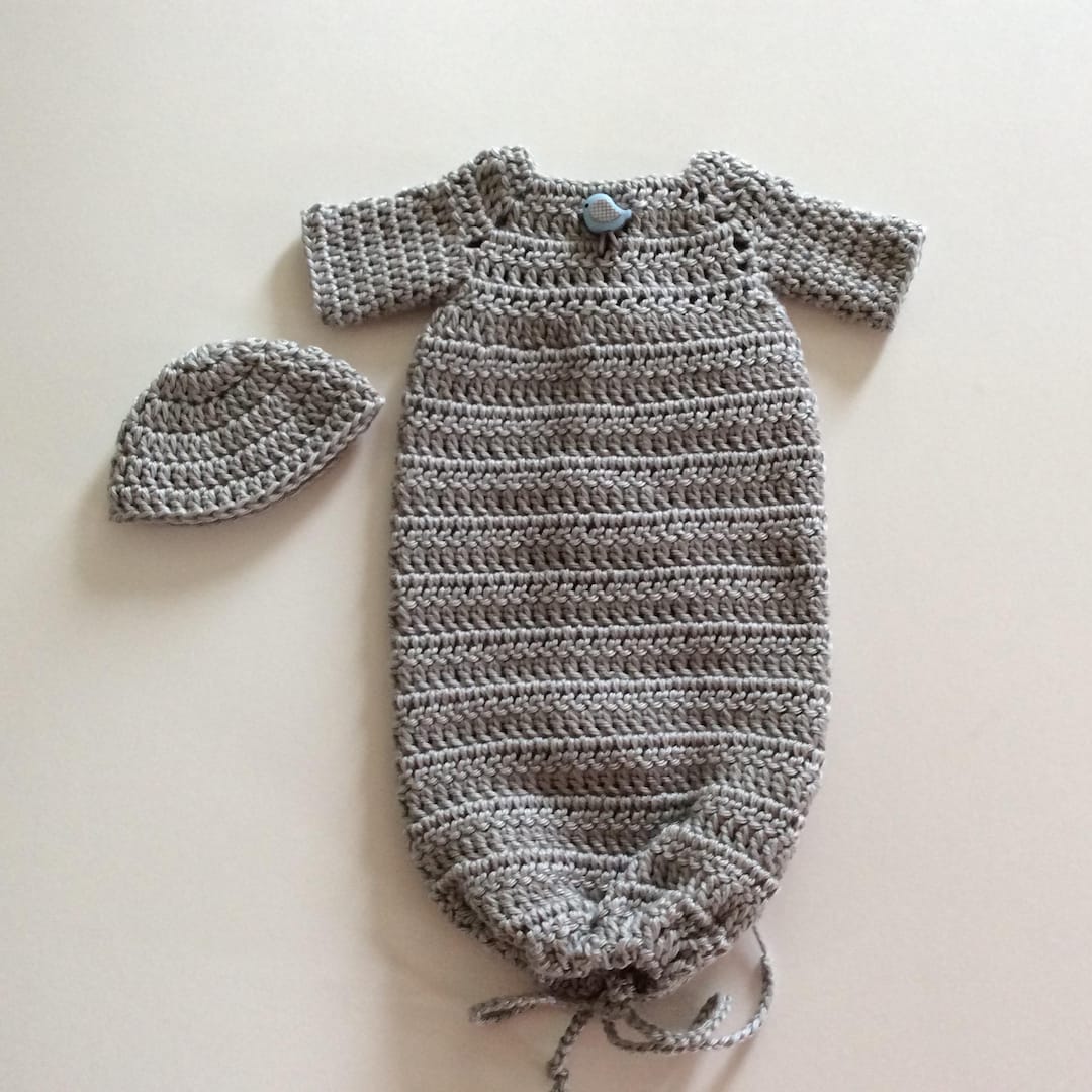 Baby Burial Outfit ,19-20 Gestation Age, Crochet, Micro Preemie, Boy ...