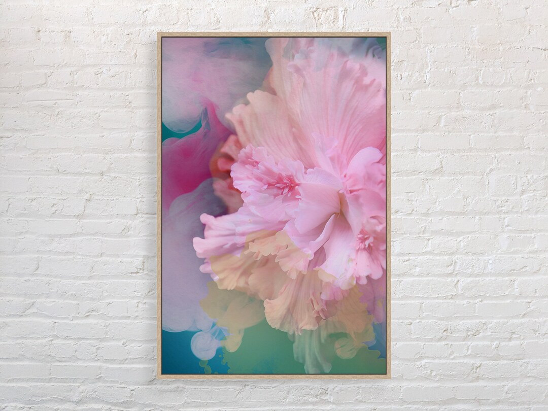 Pink Floral Wall Art Flower Photography With a Painterly - Etsy
