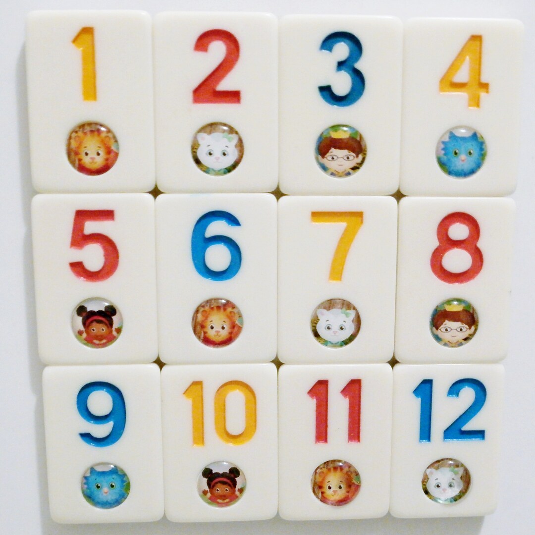 Daniel Tigers Neighborhood Inspired Fridge Magnet Numbers Set ...