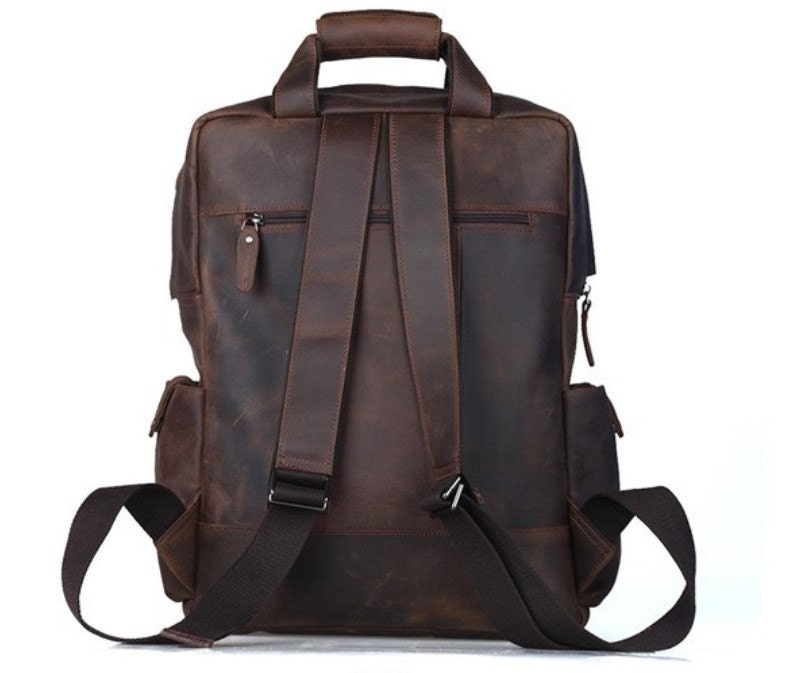 Rugged Handcrafted Distressed Buffalo Leather Briefcase / - Etsy