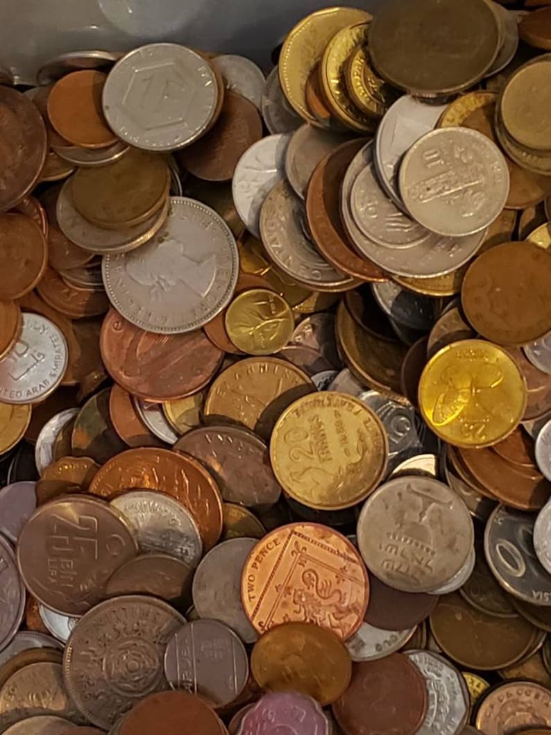 25 Different Coins ALL From Different Countries. FREE - Etsy