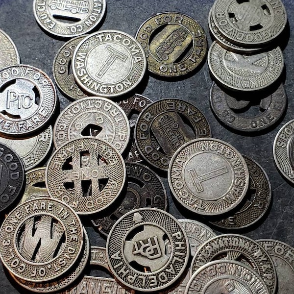 Transit Tokens - Etsy