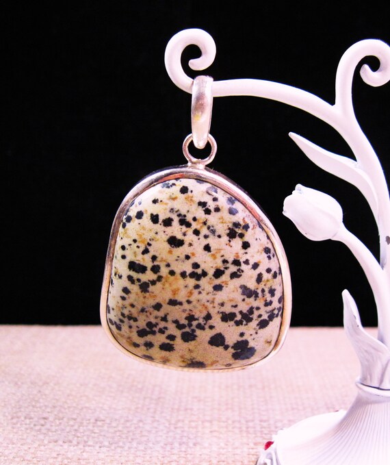 Vintage dalmatian jasper silver - Gem