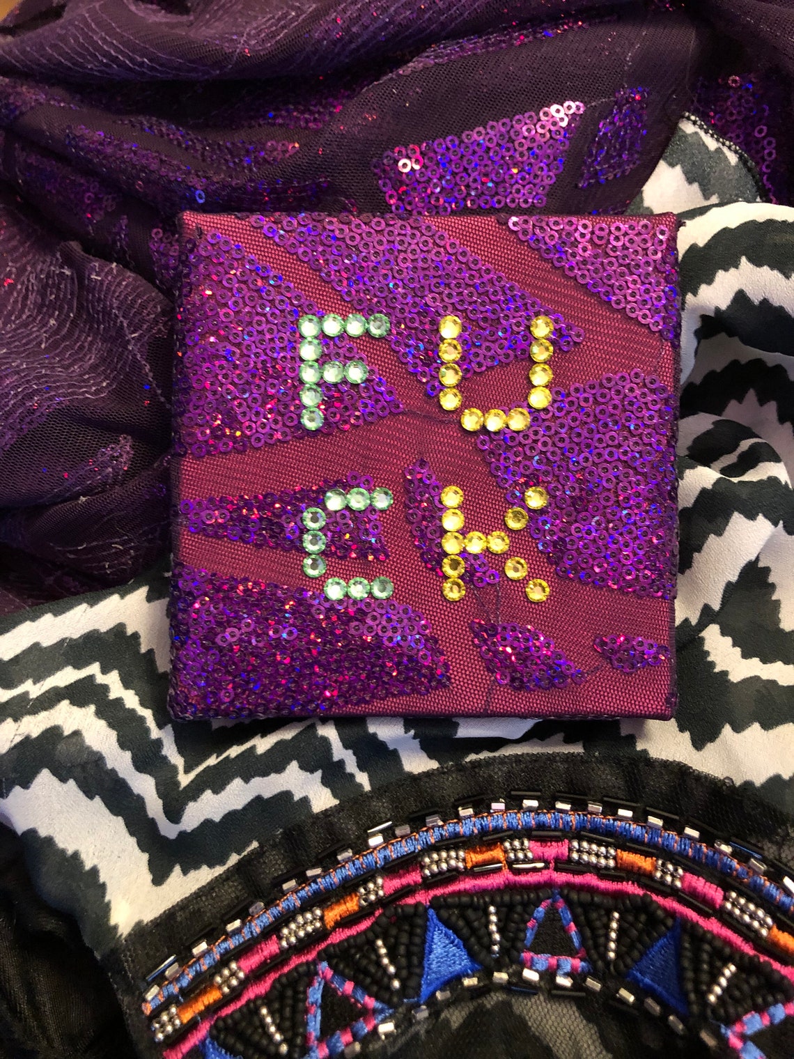 CUSTOM Word Art. Bedazzled Canvas. Customized Word Art. Personalized ...