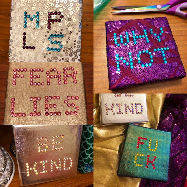 Mixed Media Word Art - Etsy