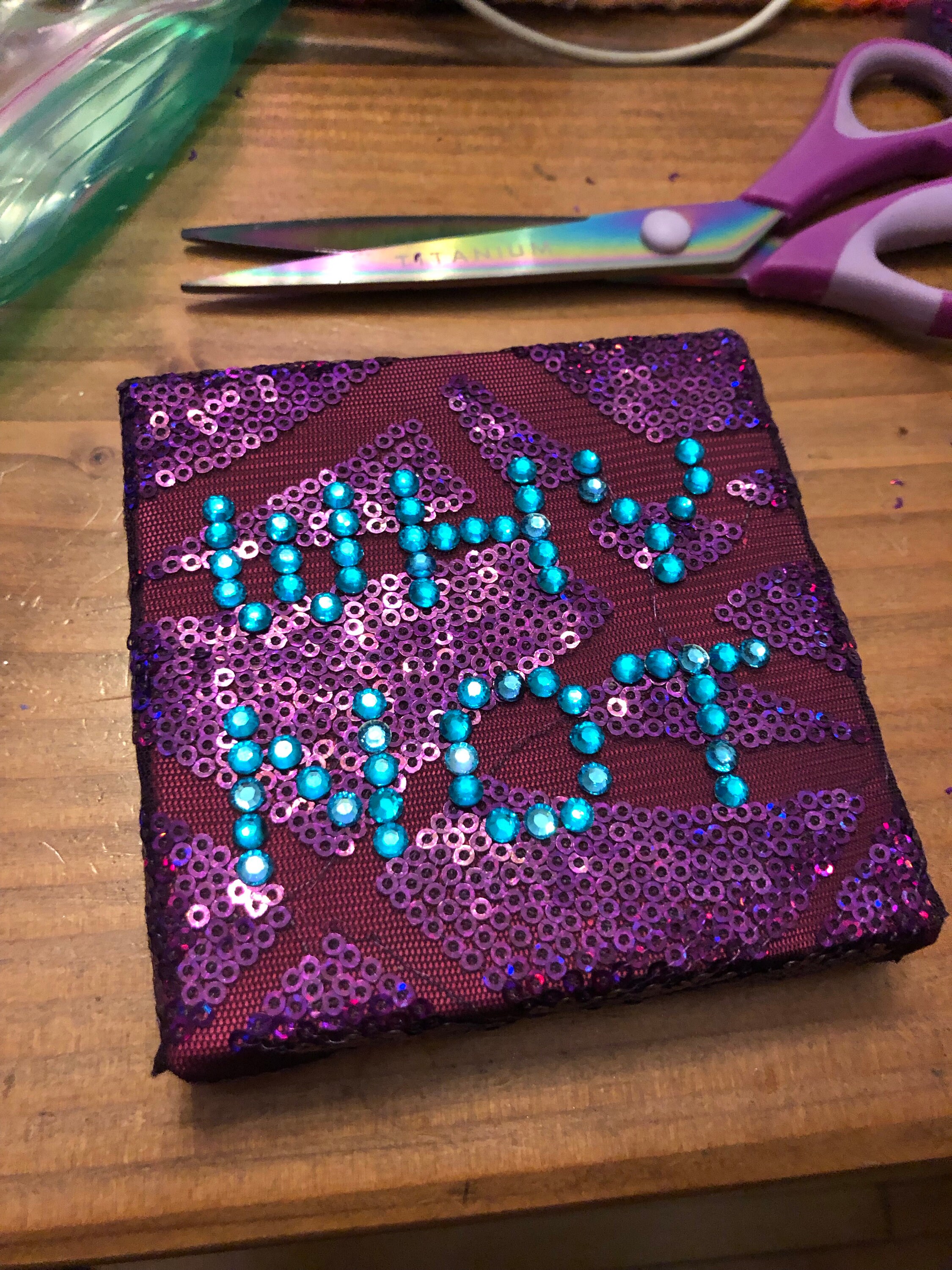 CUSTOM Word Art. Bedazzled Canvas. Customized Word Art. Personalized ...