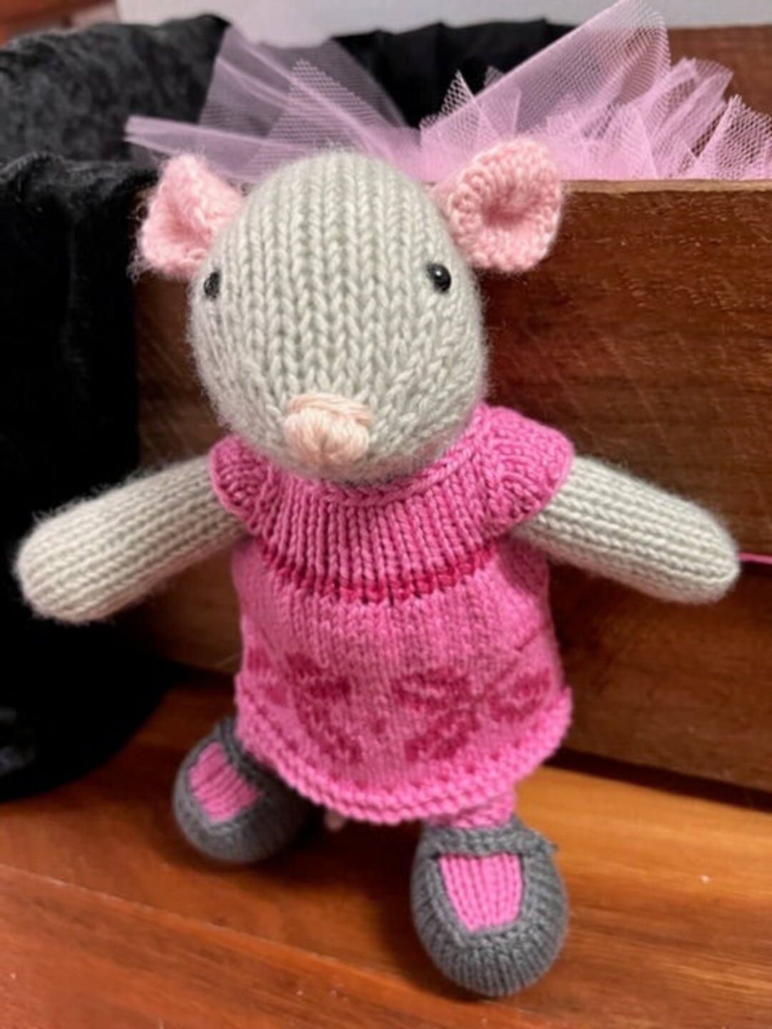 Maisie the Hand Knitted Plush Mouse - Etsy Australia