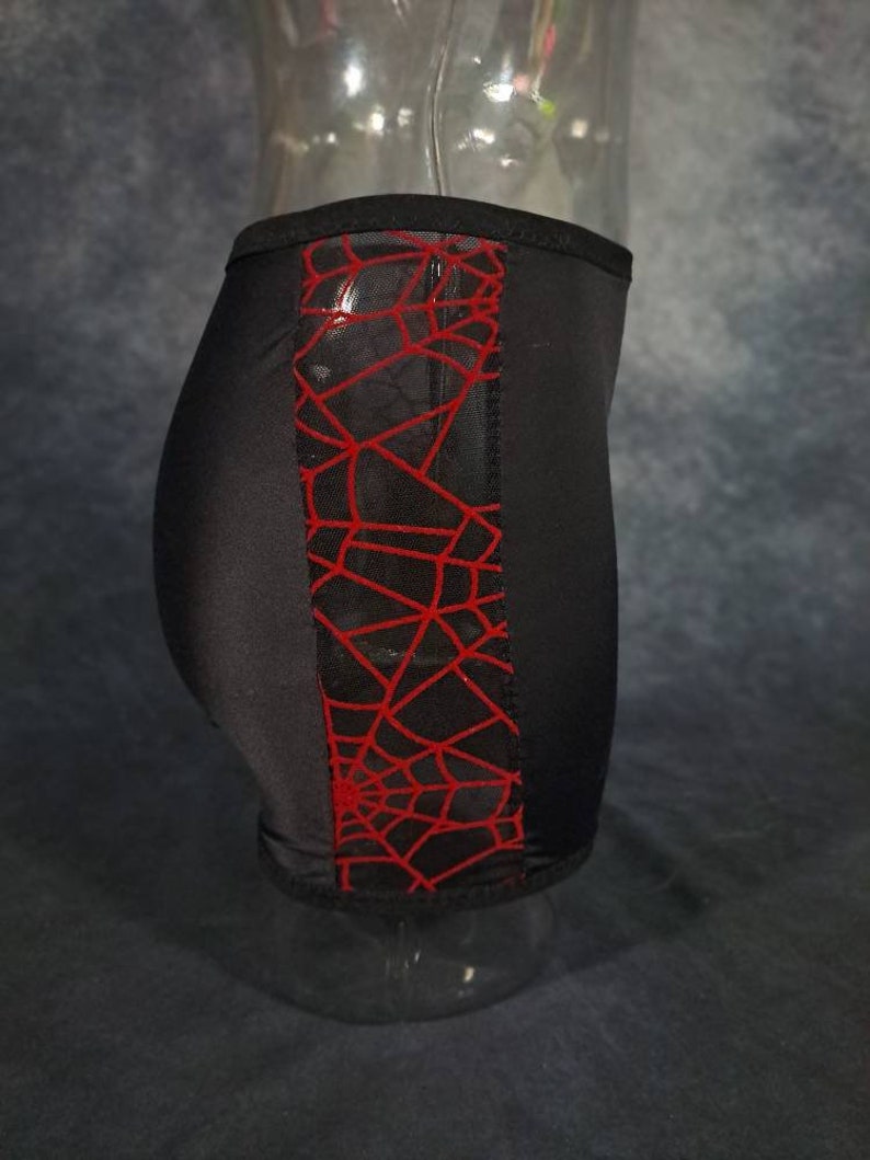 Goth Gym Shorts red Hipsters - Etsy