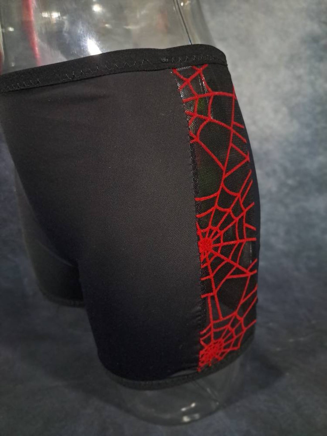 Goth Gym Shorts (red) Hipsters - Etsy