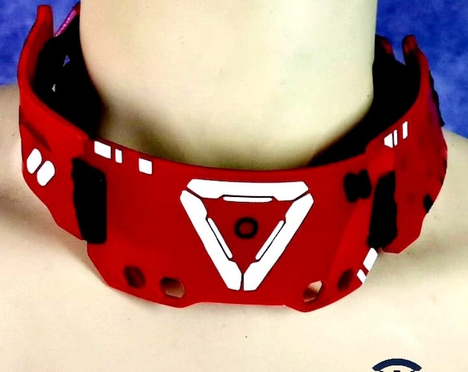 Armored Neck Cover Collar Futuristic Tactical Techwear Mecha ARMOR-X06N ...