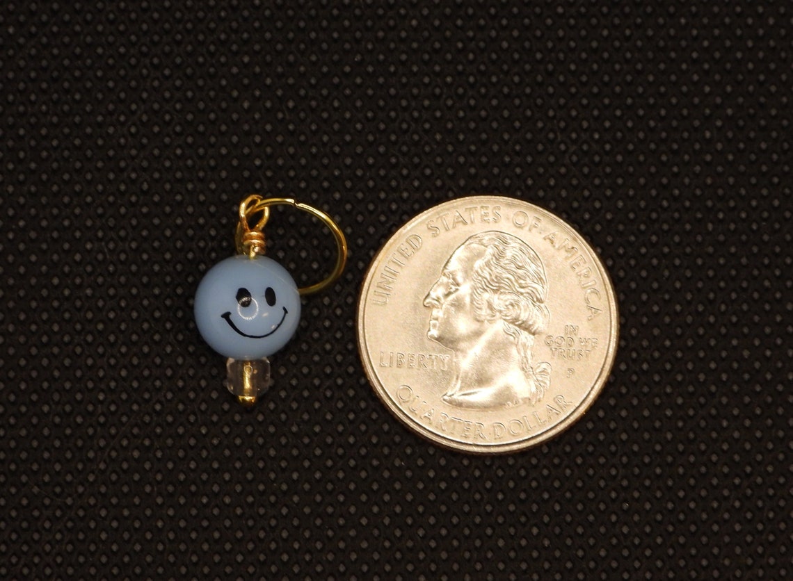 Smiley Face Stitch Markers - Etsy