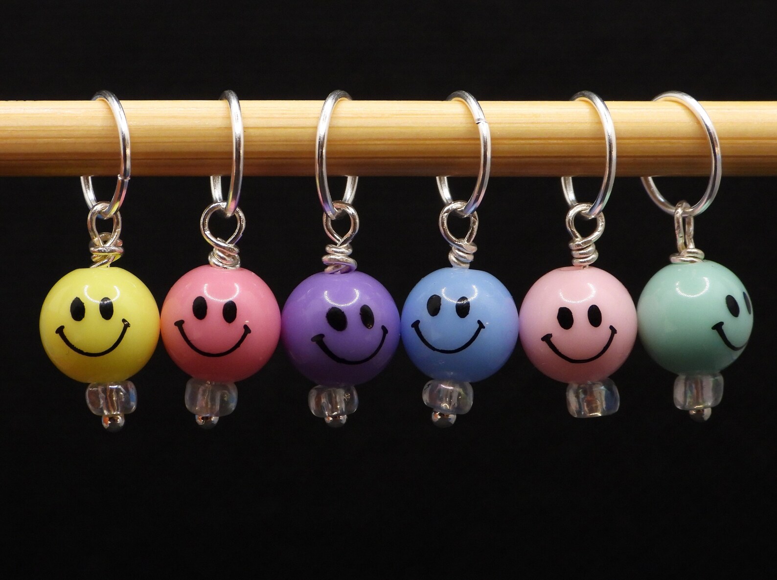 Smiley Face Stitch Markers - Etsy