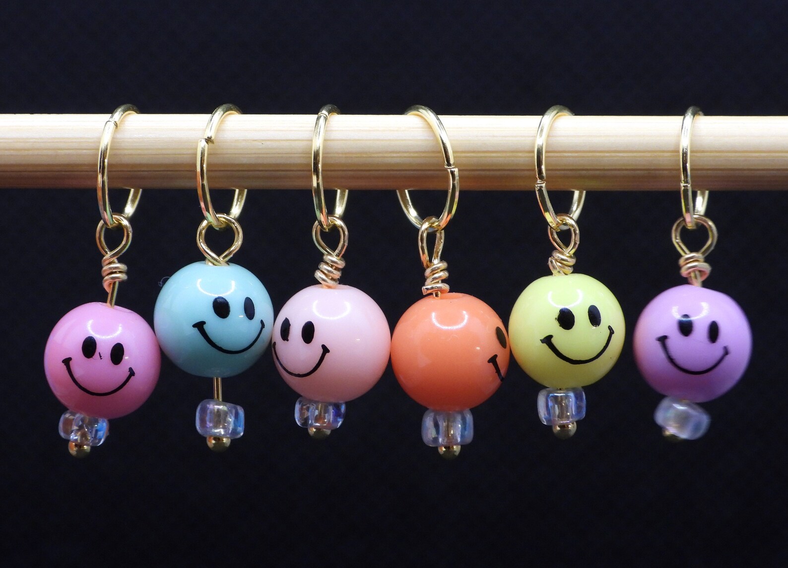 Smiley Face Stitch Markers - Etsy