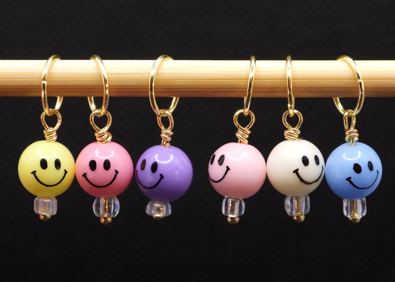 Smiley Face Stitch Markers - Etsy