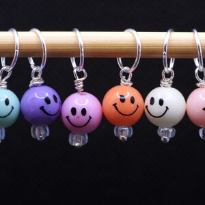 Smiley Face Stitch Markers - Etsy