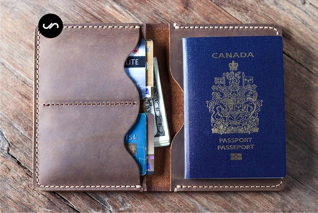 LEATHER PASSPORT COVER Personalized, Leather Passport Holder, Passport ...