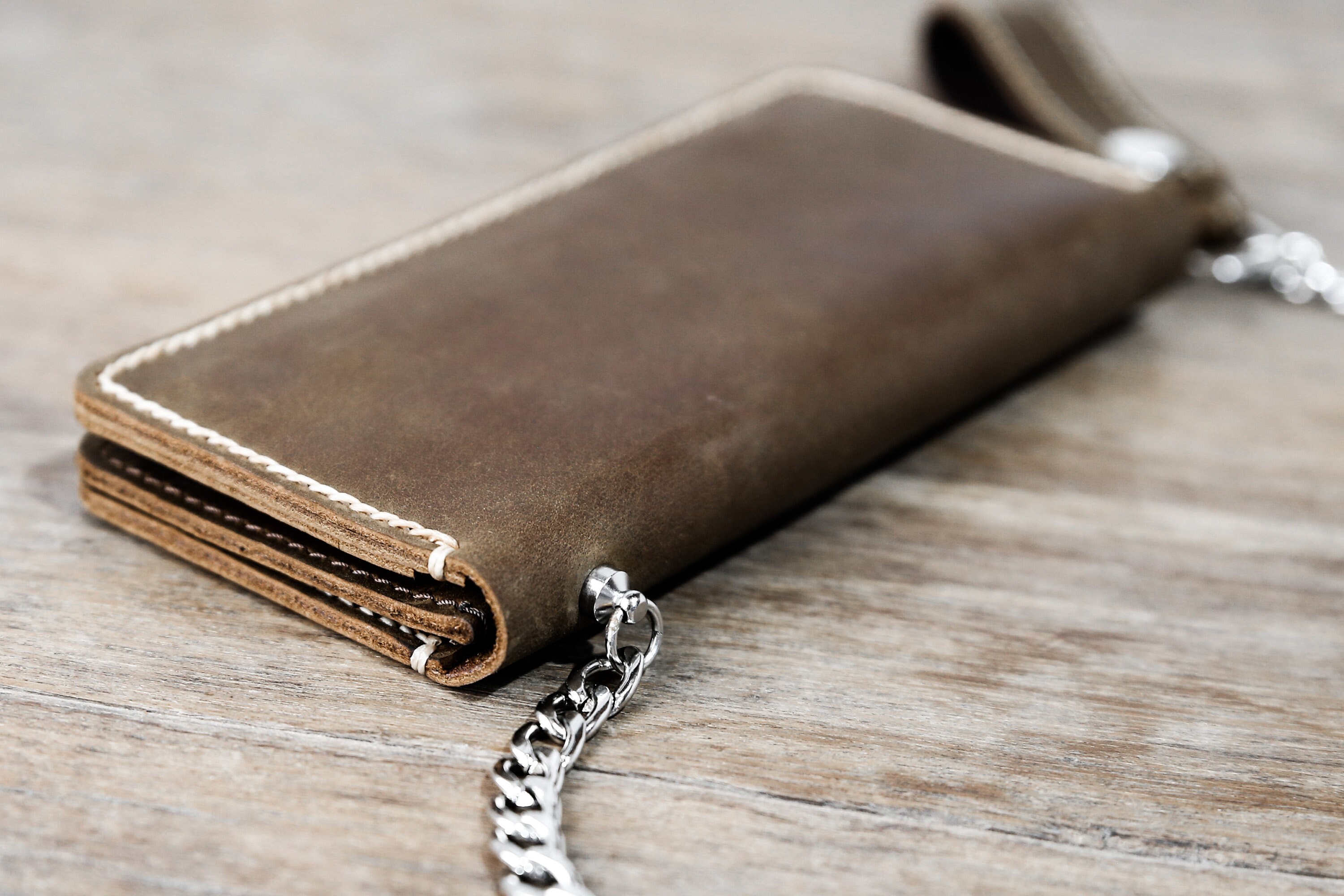 PERSONALIZED Biker Chain Wallet Leather Biker Chain Wallet | Etsy