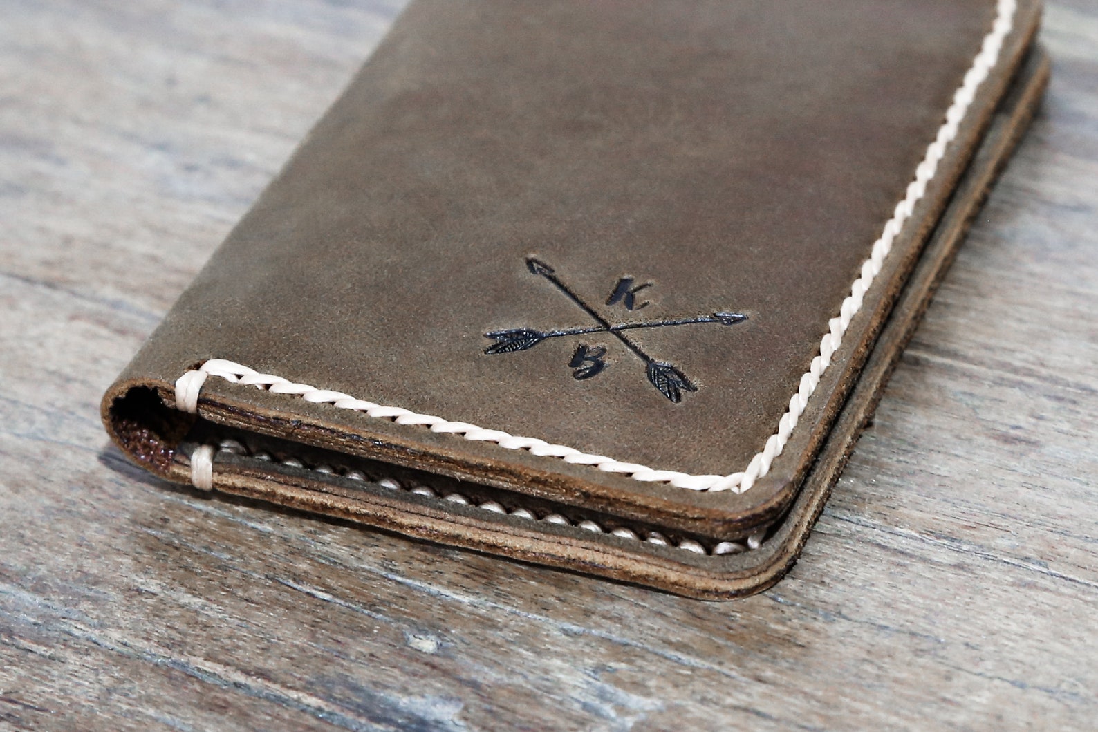 Leather Wallet Monogrammed Gift Idea Mens Leather Wallets - Etsy