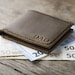 Euro Wallet, PERSONALIZED Mens Leather Bifold Wallet, Fits Euro, UK and ...